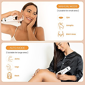TECHCIFY Laser Hair Removal | Permanent Painless Hair Removal for Women | IPL Hair Removal with Five Energy Levels and 999,999 Flashes | Epilation for Women and Men at Home