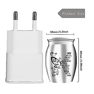 Butterfly Small Keepsake Urn for Ashes,Butterfly Mini Urn for Human Ashes 316L Stainless Steel Pet Cremation Urns 1.58” x 1.2” Small Ash Urn for Dog and Cat Ashes (Butterfly)