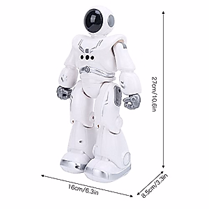 SPYMINNPOO RC Robot, Rc Robot Toys Gesture Sensor Smart Intelligent Programming Automatic Presentation RC Remote Control Robot for Kids Over 8 Years Old Kickscooter Deformation Model