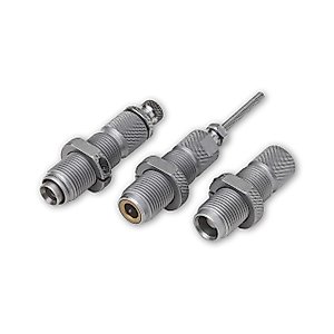 Hornady Custom Grade New Dimension 3-Die Set, 9mm Luger 9x21(.355) (546515) -Caliber Specific Reloading Equipment for Handloaders with Full Length Sizer Die, Seating Die, Sure-Loc Rings, & Storage Box