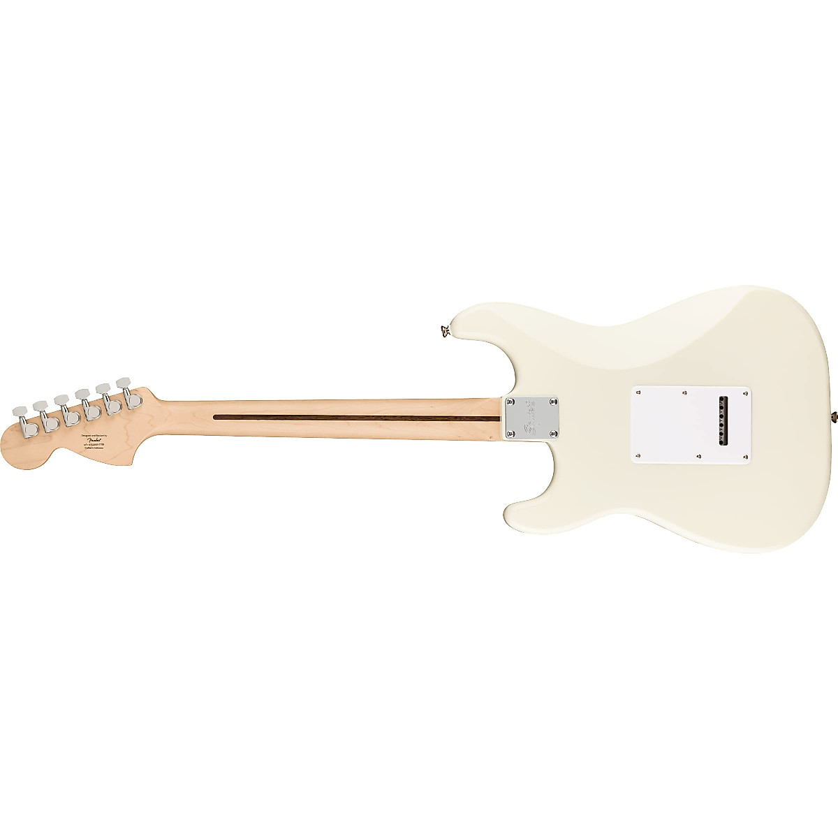 Fender 6 String Solid-Body Electric Guitar, Right, Olympic White, Full (0378002505)