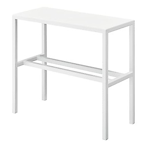 Yamazaki Home 2-Tier Entryway Organizer | Steel | Shoe Rack, One Size, White