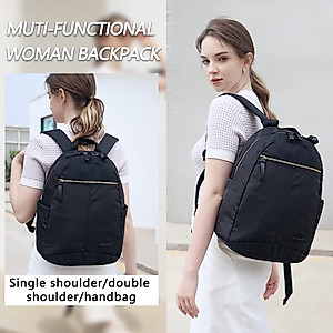 BE SMART Classic Woman Casual Travel Backpack, Stylish Mummy Bag for diaper and baby stuff, Lightweight Business Work Bag for 13.5" Laptop, Suit for Girls,ladies,Student & Mother