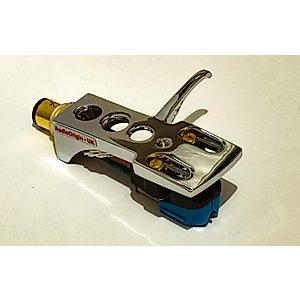 Mirror Chrome plated Headshell, mount, cartridge and stylus, needle for Pioneer PL-A450, PL-15D, PL-510A, PL-55DX, PL-55X, PL-150, DJ-3500, PL-600, PL-1700, PL-540, PL-51, PL-M340, MADE IN ENGLAND