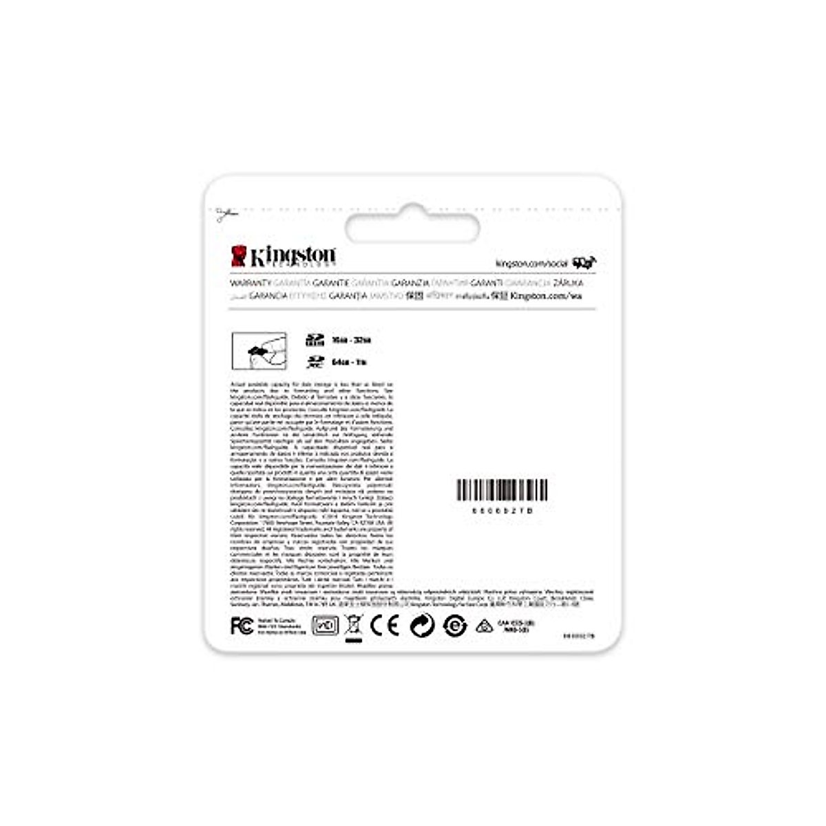 Kingston 128GB SDXC Canvas Select Plus 100MB/s Read Class 10 UHS-I U1 V30 Memory Card (SDS2/128GB)
