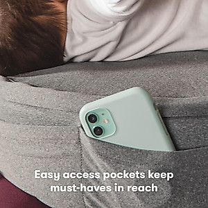 Frida Mom Nursing Pillow Cover, Easy-to-Clean Replacement Cover, Soft Fabric, Machine Washable, Gray