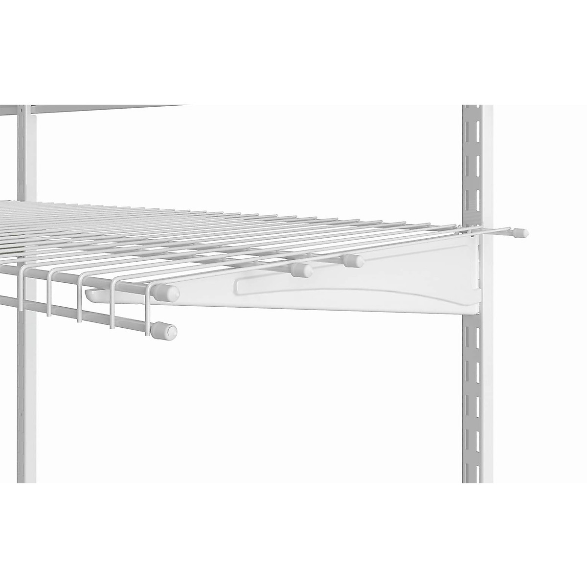 ClosetMaid 2854 ShelfTrack Locking Shelf Bracket for 16 in. Deep Wire Shelving, for Adjustable Closet Systems, 1-Pack, White