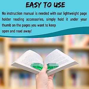 Thumb Book Page Holder | Finger Book Holder for Reading in Bed | Handmade Page Holders for Reading | Lightweight Book Opener Holder | Book Book Accessories | Gifts for Readers | Reading Accessories