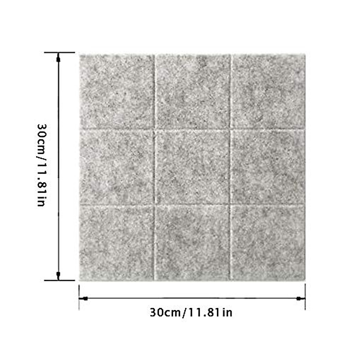 Felt Tile Board Square Push Pin Board for Wall Decor Self Adhesive Wall ...