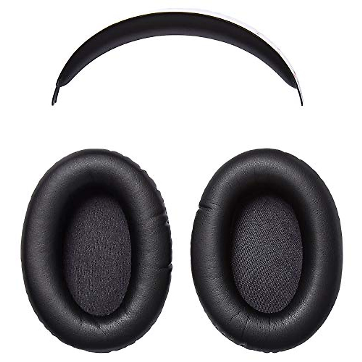 Premium replacement Cloud Flight earpads and Cloud Flight headband pad cushion Compatible with HyperX Cloud Flight wireless headset (Black) Protein Leather | Soft High-Density Foam | Easy Installation