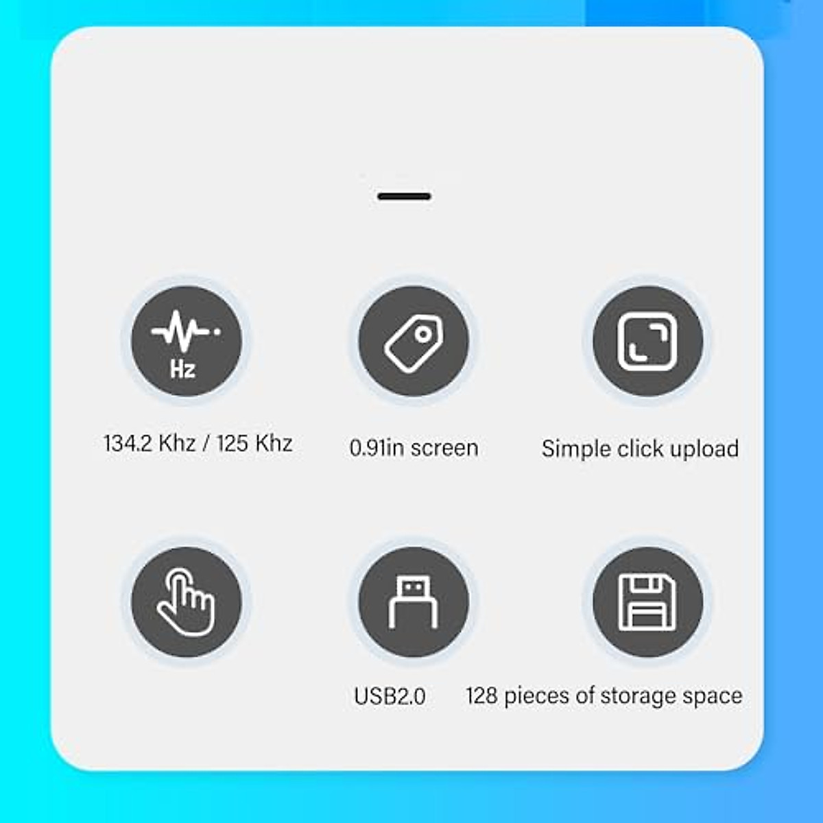 Pet Microchip Reader, Dual Frequency Portable Pet Chip Scanner, USB Interface for Dogs Cats Animal, Lightweight and Portable Design, Suitable for Pet Shops, Veterinary Clinics