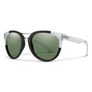 Smith Optics Bridgetown Chromapop Polarized Sunglasses, Matte Black Crystal Block, Gray Green