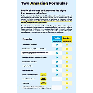 PoolRx 101067 Black Units Swimming-Pool-Algaecides (4 Pack), 20,000-30,000 Gallon