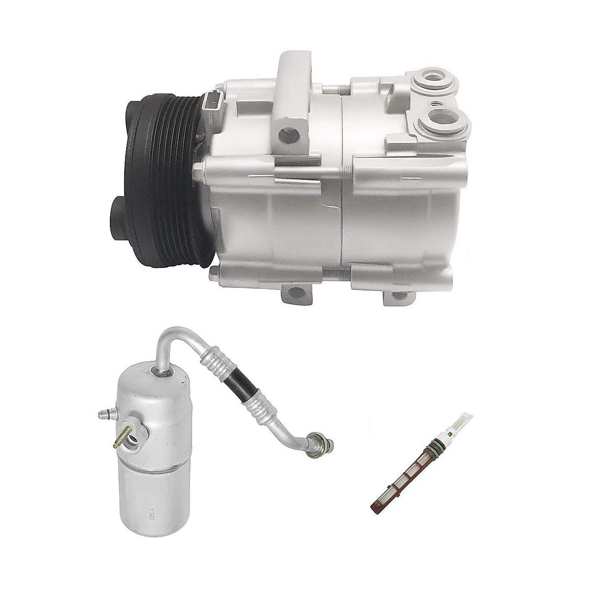 RYC Automotive Air Conditioning Compressor and Clutch Kit KT AD04 (Only Fits Ford F-150 4.6L, 5.4L 2005-2006)