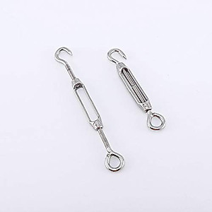 VILLCASE Wire Rope Kit, Stainless Steel Clothesline, 15m Portable Windproof Retractable Clothesline, Heavy Duty Laundry Rope Multipurpose for Home Work Factory Shop (Silver)