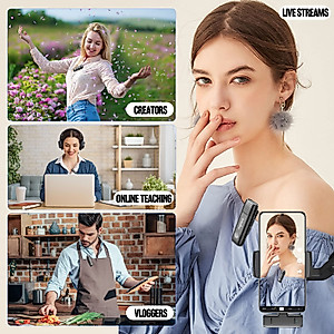 TRILINK Wireless USB-C Lapel Microphone, Compatible with iPad Pro, Google Pixel, Samsung Galaxy S21, and More Type-C Devices, 10 Hours Playtime, No App Needed