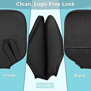 Pickleball Paddle Cover, Universal Case Size - 8.6 x 12.2 inches Racket Sleeve, Compatible with Most USAPA Standard and Elongated Pickball Paddles (1 Pack Black Net)