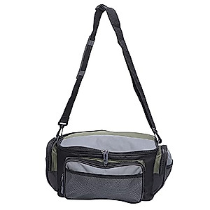 SALUTUY Fishing Storage Bag, Fishing Tool Bags Mesh Pockets Square Fishing Storage Bag for Installing Fishing Accessories and Other Items