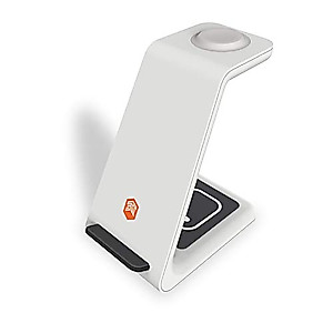STM ChargeTree - Multi-Device Wireless Charging Station for iPhone/Samsung/Android, AirPods, Apple Watch - Qi Certified Charging Stand - White (stm-931-283Z-01)