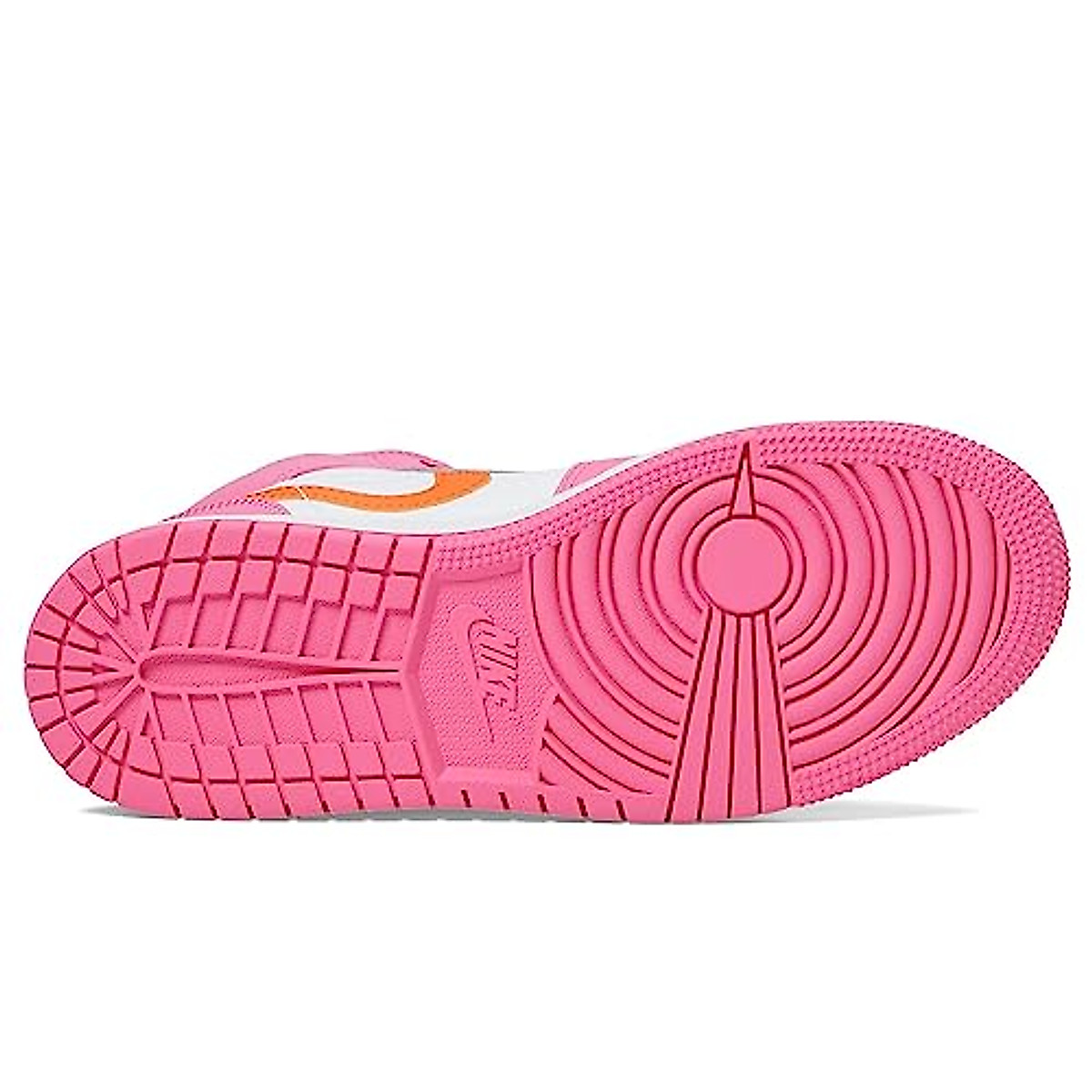 Jordan Boy's Air Jordan 1 Mid (Big Kid) Pinksicle/Safety Orange/White 4.5 Big Kid M