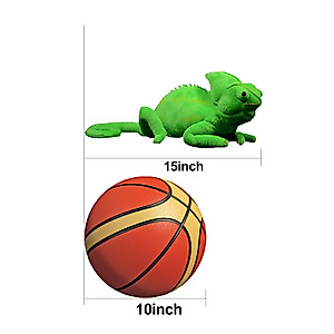 ZHONGXIN MADE Stuffed Animal Chameleon Plush Toy - 15 inch Green Stuffed Toys Realistic Chameleon, Gifts for Kids