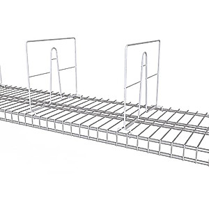 Hmdivor 8 Pack Wire Shelf Dividers Steel Closet Dividers and Separator for Organization, Shelves and Storage in Cabinet, Kitchen, Bedroom and Office