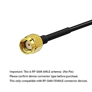 Bechol WiFi Booster Antenna with RP-SMA Male Connector,2.4G Magnetic Base 10ft Extension Cable for Wireless CCTV Security IP Camera Video System NVR DVR