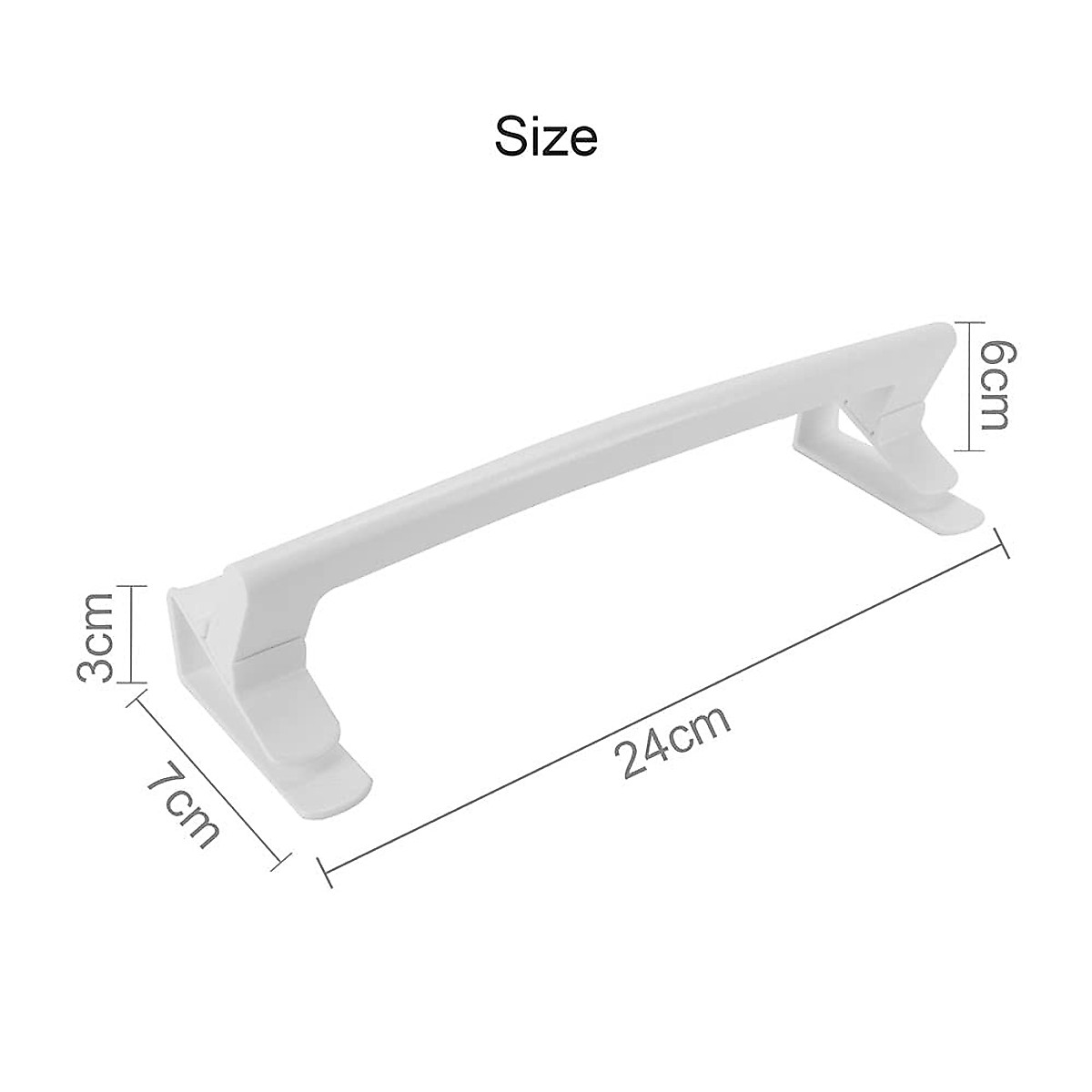 Modern Kitchen Over Cabinet Plastic Towel Bar Rack, Hang on Inside or Outside of Doors, Storage and Organization for Hand and Dish Towels, Rag(2pcs)