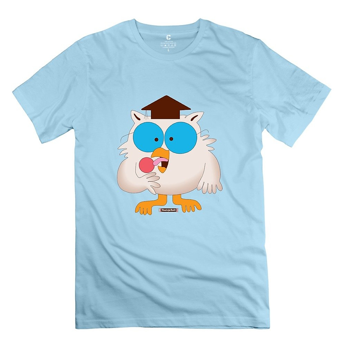 YWT Tootsie Roll Pop Owl Men T Shirt Brand New Cool SkyBlue