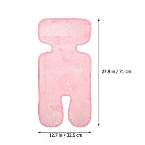 FAVOMOTO 2pcs Baby Stroller Liner Seat Pad Summer Cooling Mat Cushion for Stroller Car Seat High Chair Pushchair Infant Carriage Cushion Washable