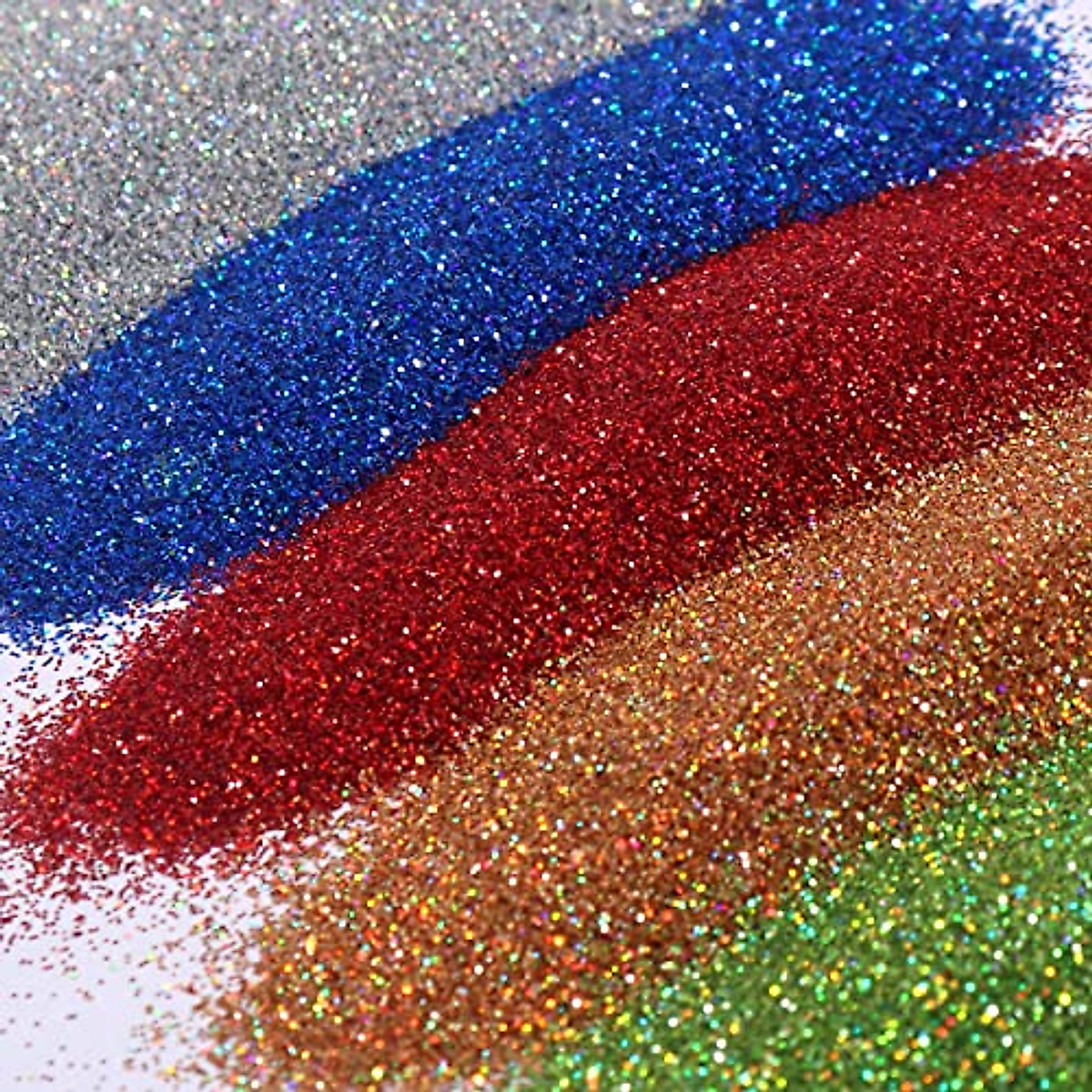 Ceya Holographic Ultra Fine Glitter Powder Set 28 Colors, 9.87oz/280g Craft Glitter 1/128” 0.008” 0.2mm for Slime Epoxy Resin Craft Tumbler Jewelry Nail Art Festival Makeup Painting Wedding Cards