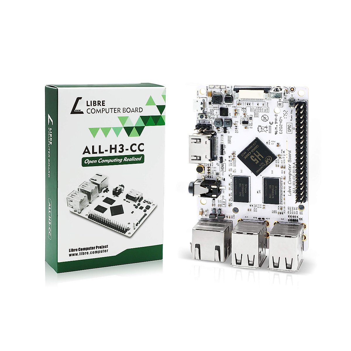 Libre Computer Tritium Single Board ARM SBC ALL-H3-CC H5 2GB Mini Computer