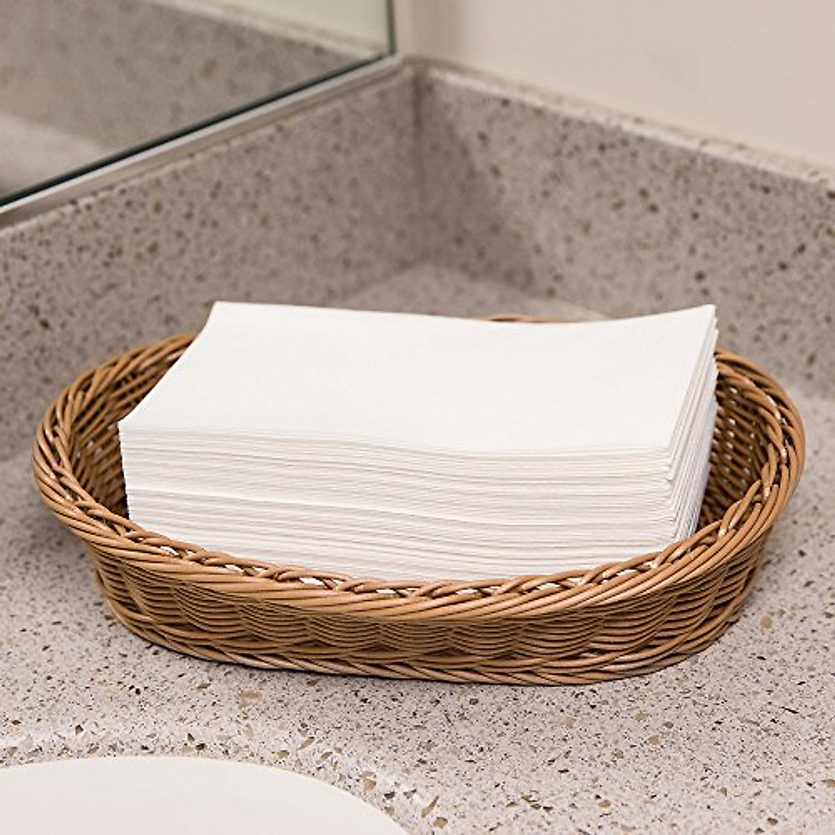 Disposable Guest Towels / Dinner Napkins - 100 Pack.- Elegant, Super Soft & Absorbent - Dining, Entertaining, Weddings, Breakroom, Powder Room. Made In USA