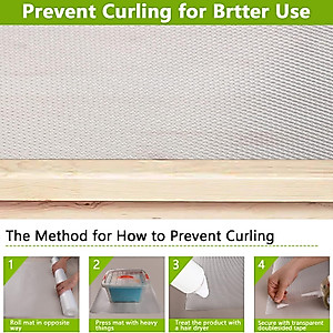 Shelf Liner, EVA Non Adhesive Cabinet Liners 23.6Inch x 19.6FT (23.6x240Inch), Non Slip Drawer Liner, Washable Cupboard Liner Refrigerator Mats for Kitchen Cabinet, Pantry, Shelves, Bookshlef, Dresser