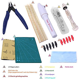 Swpeet 87Pcs Kit Compatible for Gundam Modeler Basic Tools and Gundam Model Tools Kit Perfect for Model Kit Building Beginner Hobby Model Assemble Building with Duty Plastic Container