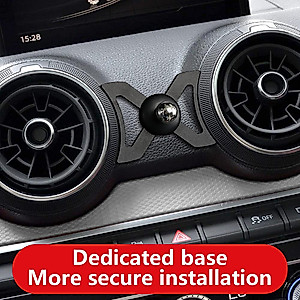 LUNQIN Car Phone Holder for Audi Q2 2018-2024 Auto Accessories Navigation Bracket Interior Decoration Mobile Cell Phone Mount