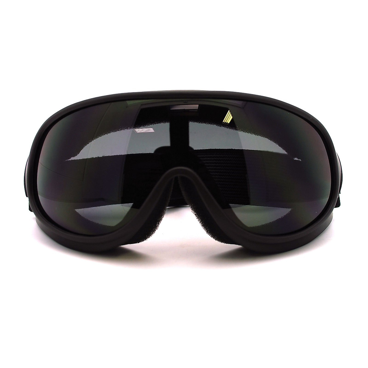 New Retro Cafe Racer Style Narrow Shatter Proof Anti Fog Lens Goggle Matte Black