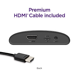 Roku Express 4K+ | Streaming Media Player HD/4K/HDR with Smooth Wireless Streaming and Roku Voice Remote with TV Controls, Includes Premium HDMI® Cable