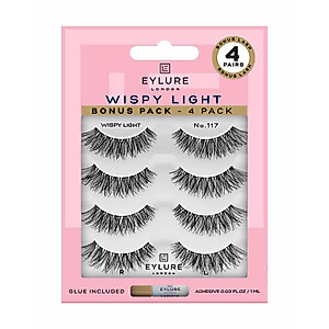 Eylure Texture False Lash, Style No. 117, Reusable, Adhesive Included, 3 Pair