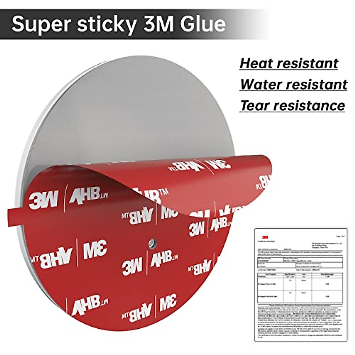 BRIOFOX Shower Curtain Rod Holder 3M Adhesive | Heat Resistant | Waterproof | Max Load 60 lbs Shower Rod Retainer for Wall, 2 Pack, Nickel (Rod Not Included)