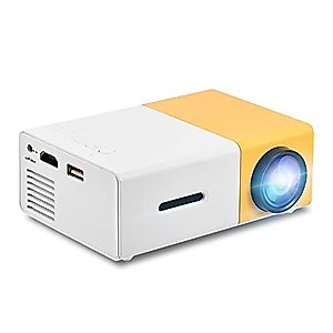 Limouyin YG300 Mini Video Projector,4 : 3 LED HDMI Full HD Outdoor Movie Projector,USB Portable Home Theater Video Projector for,Gift for Christmas,Kids Projector