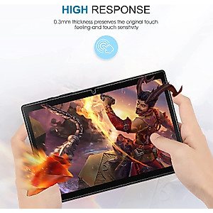 SPARIN 2 Pack Screen Protector for Galaxy Tab A8 10.5 inch 2022, Tempered Glass with Alignment Tool for Samsung SM-X200/X205/X207