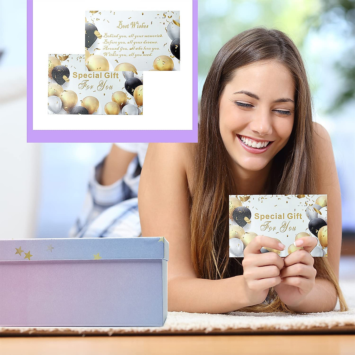 40th Birthday Gifts for Women - Birthday Gifts Box for Her Include Tumbler, Gift Cards,Socks, Straw, Candle, Coaster, Stopper and Brush - Ideal Birthday Gift Box for Women, Coworker, Sister, Aunt