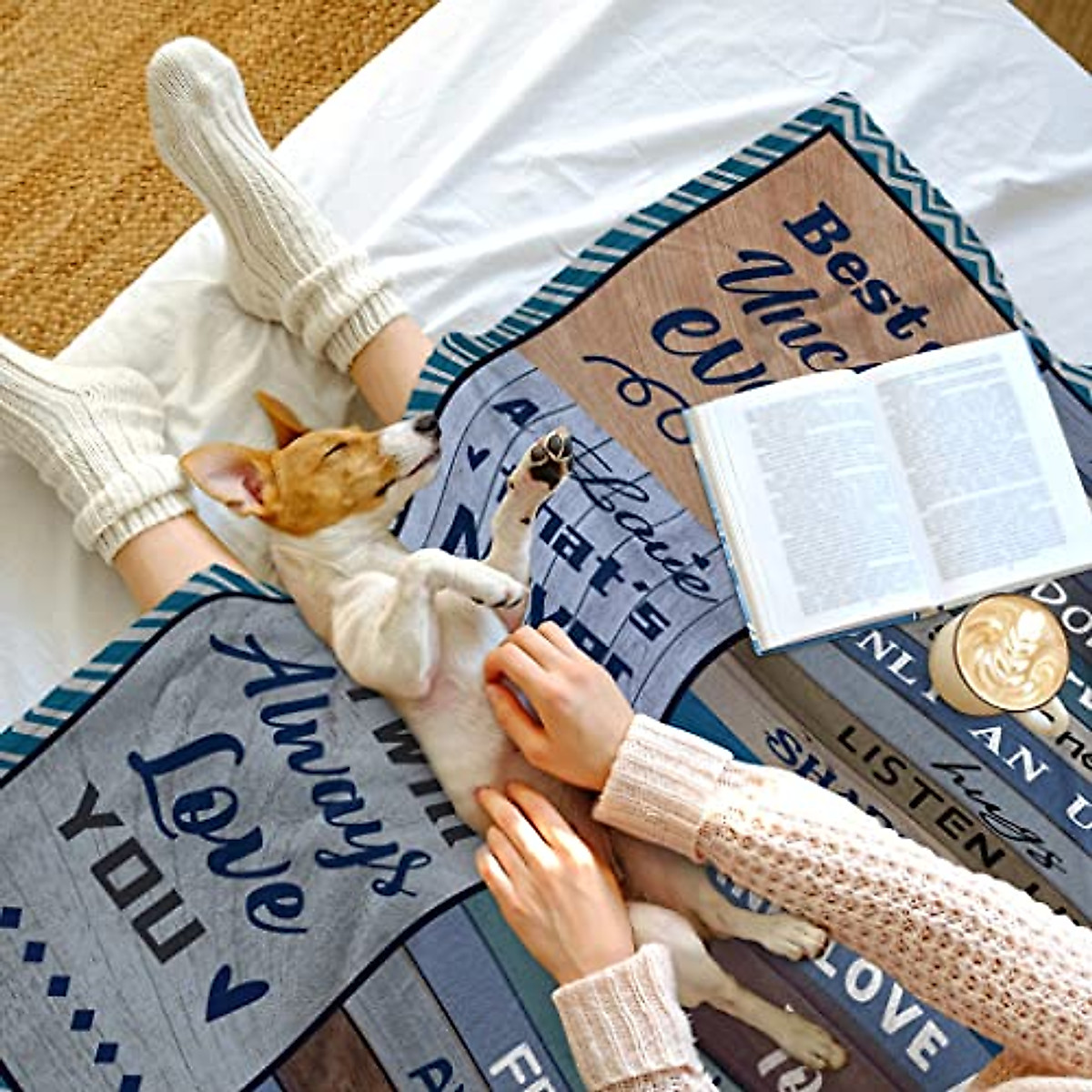 Tsefiwo Fathers Day Uncle Gifts - Best Uncle Gifts - Gifts for Uncle - Uncle Gifts from Niece, Nephew - Best Uncle Ever Gifts - Uncle Birthday Gifts Christmas Throw Blanket 60x50 Inch