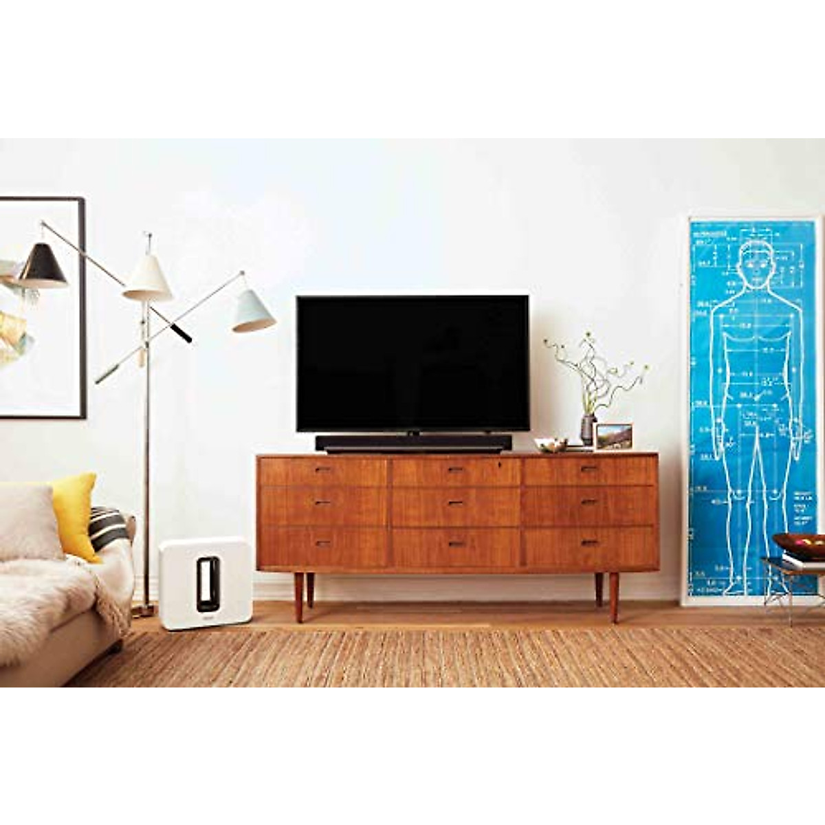 Sonos Sub - The Wireless Subwoofer for Deep Bass - White