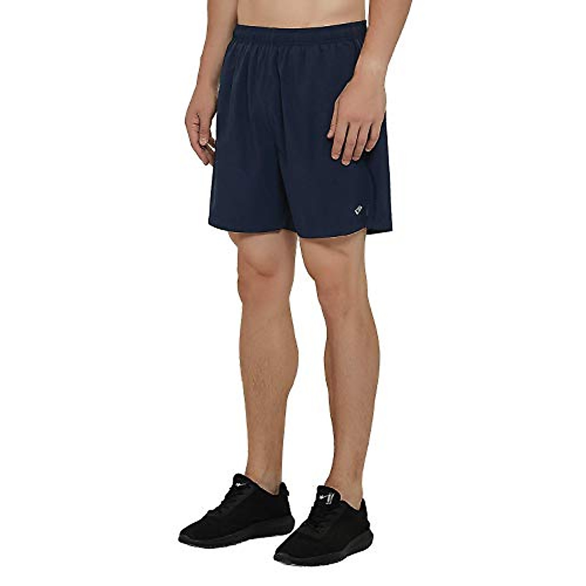 GGK Mens 5 Inch Running Shorts Lightweight Quick Dry Athletic Shorts for Workout Gym Training with Back Zipper Pockets Navy Blue