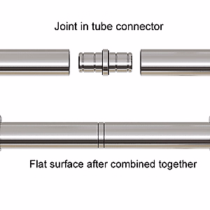 DIYHD 6ft Top Mount Barn Spoke Wheel Brushed Stainless Steel Rolling Track,Interior Indoor Sliding Hardware, 6 Feet Single Door Kit
