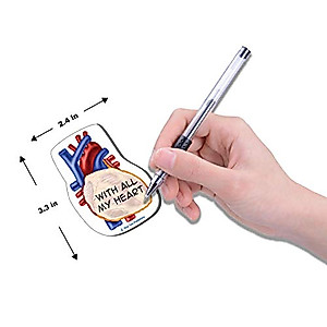 Fun Anatomy Sticky Notes Collection, 6 Pack-100 Sheets Per Pack, Medical Note Pads and Great Gifts.