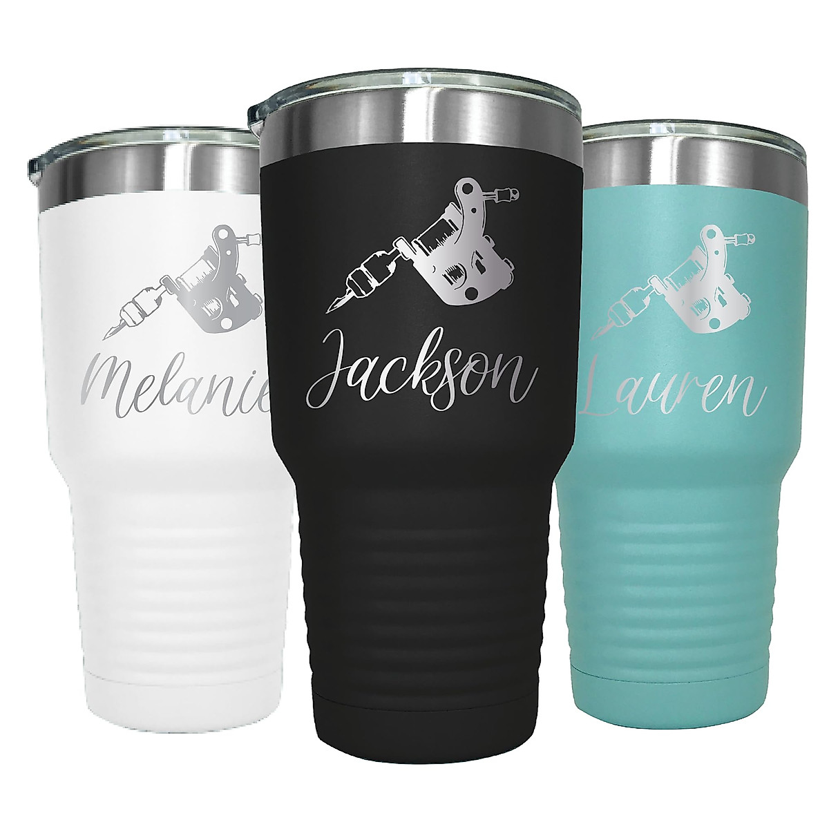 Personalized Tattoo Artist Tumbler - 30 oz Tumbler with Lid - Laser Engraved - Stainless Steel - Vacuum Insulated