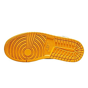 Jordan Womens WMNS 1 Mid BQ6472 117 White/University Gold - Size 7W